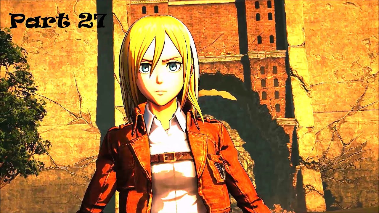 Krista Lenz Gameplay - Attack on Titan - Wings of Freedom - Defensive ...