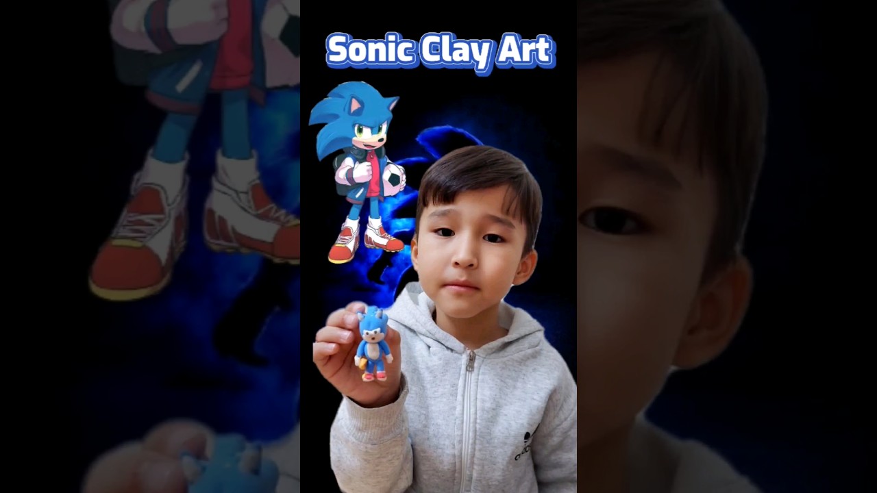 Make Sonic Character with Air Clay - YouTube
