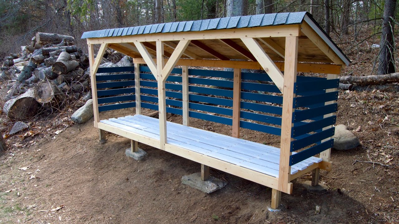 Firewood Storage - Full Build - YouTube
