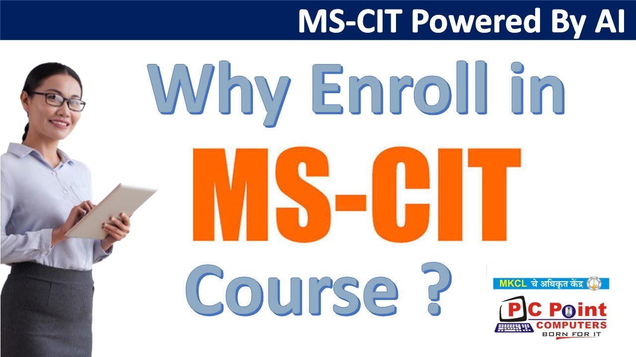 Why MS-CIT Course || MSCIT Course || - YouTube