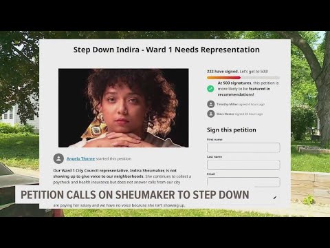Petition calls on councilmember Indira Sheumaker to resign - YouTube