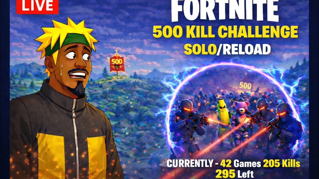 500 kill challenge- Fortnite - YouTube