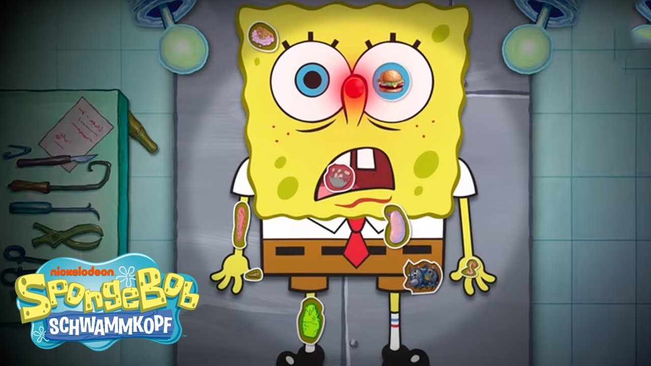 SpongeBob | Jedes Mal, als SpongeBob ein Körperteil entfernt wurde ...