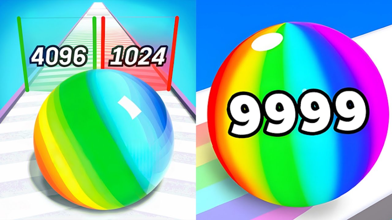 Ball Number Merge Games 3D vs Numbers Ball Blend Challenge All Levels ...