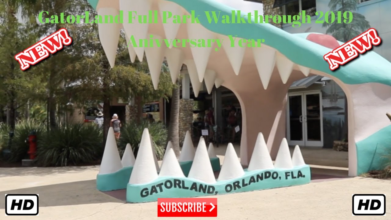 GatorLand Orlando Florida Full Park Walkthrough 2019 - YouTube