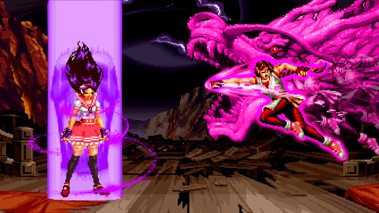 [KOF Mugen] Athena Asamiya Team vs Yuri Sakazaki Team - YouTube