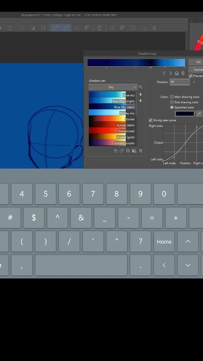 How to achieve zero_setsu coloring style using gradient maps in clip studio paint - YouTube
