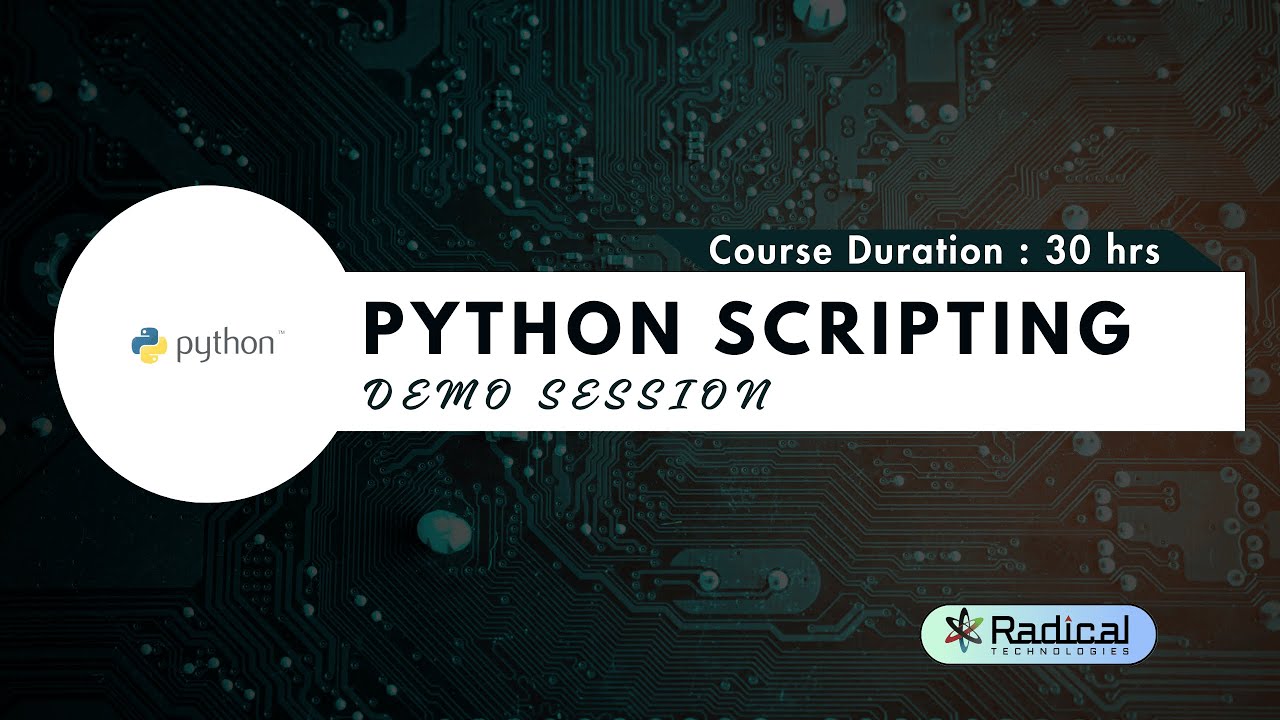 Python Scripting Training | Web Applications | Command Line | Demo Video - Radical Technologies ...
