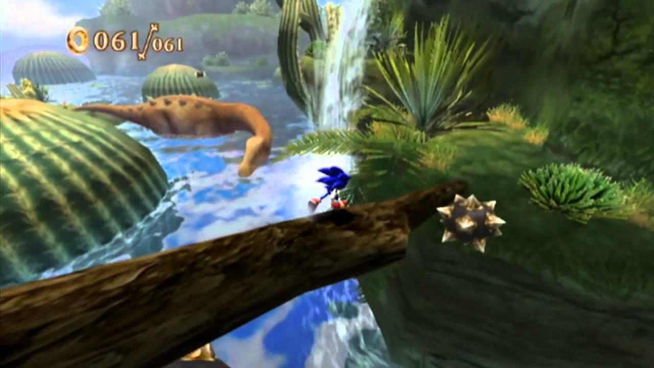 Sonic and the Secret Rings - Dinosaur Jungle - Mission 1 : Atteins l ...