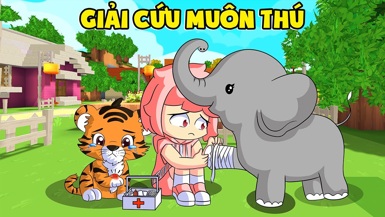 Mimi Thử Thách 1 Ngày Giải Cứu Muôn Thú Trong Mini World - YouTube