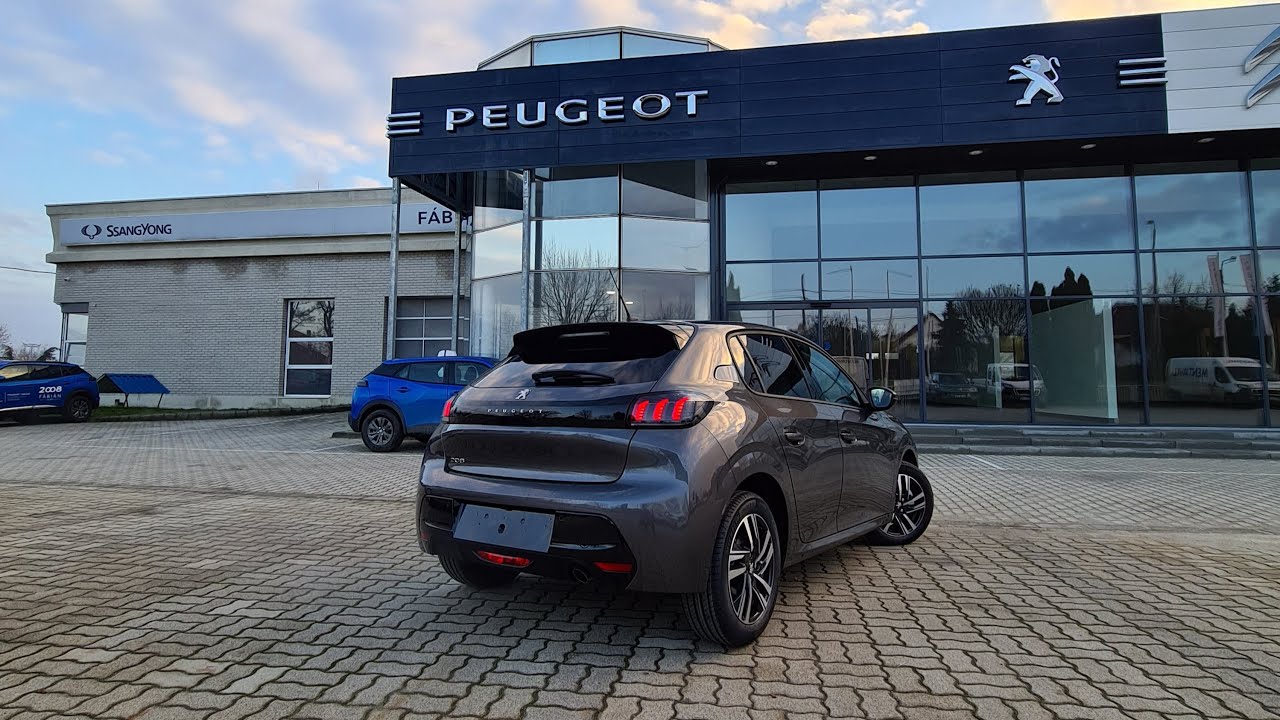 Peugeot 208 Allure 1.5 BlueHDi 100 Platinum Grey - YouTube