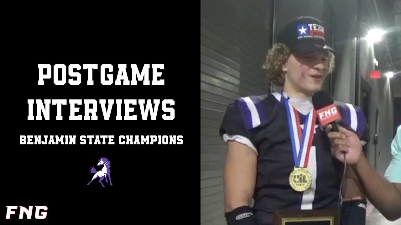 Benjamin Defeats Loraine To Win State Championship - YouTube