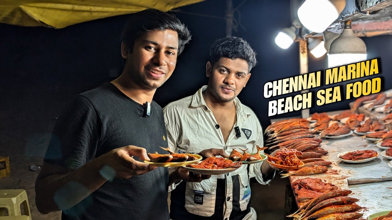 Chennai Marina Beach’s Street Seafood Trying Chennai sea food for the ...