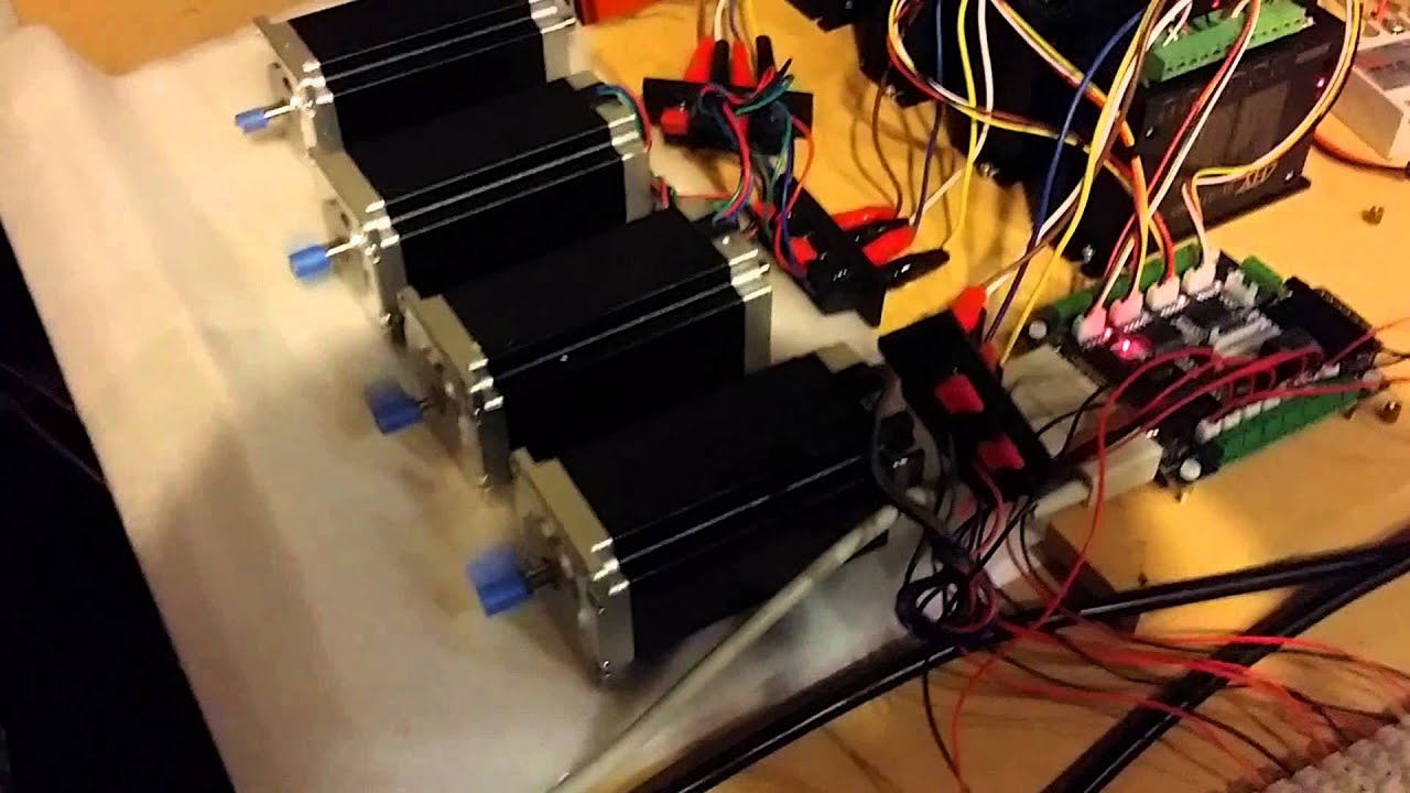CNC Electronics test setup - YouTube