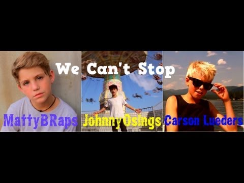 MattyBRaps & JohnnyOsings & Carson Lueders - We Can't Stop (cover Miley Cyrus) (2013)