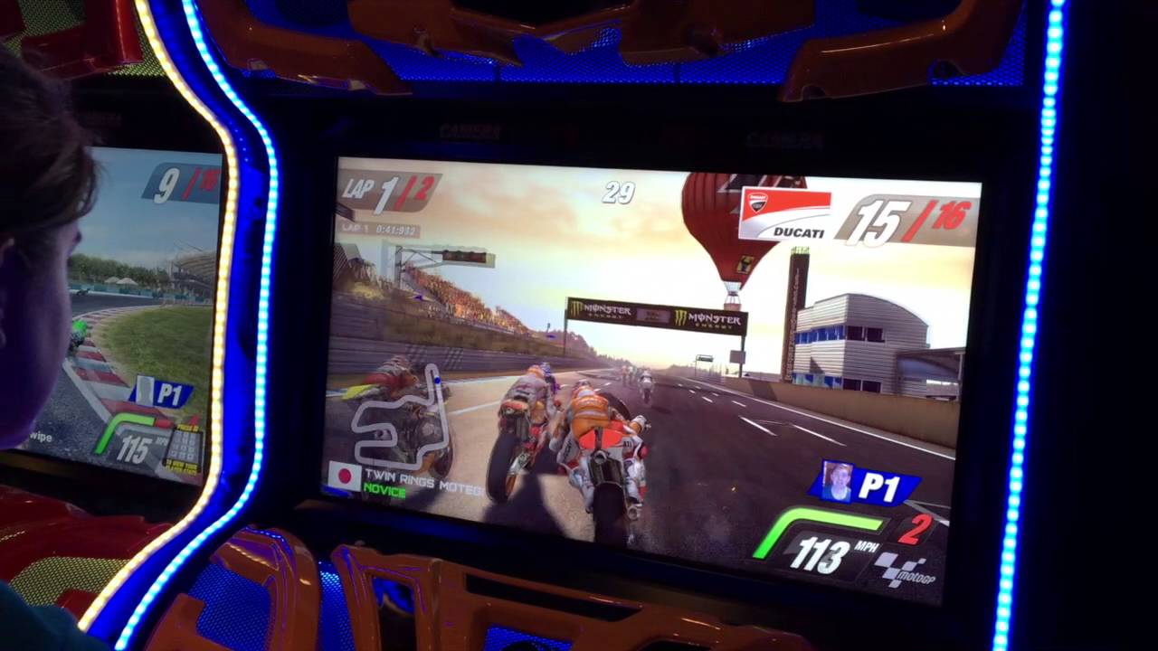 Let's Try Moto Gp arcade from Raw Thrills - YouTube