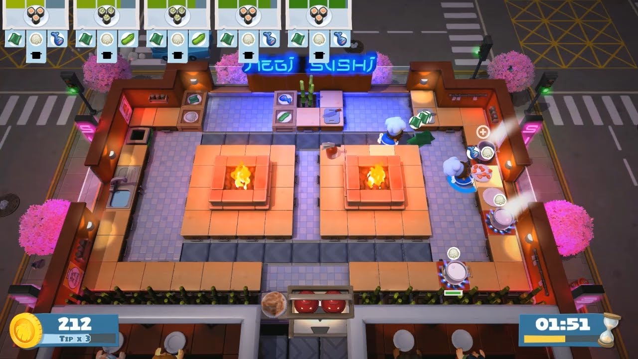 BIKIN SUSHI KOK REPOT BANGET! | Overcooked 2 GamePlay Single Player ...
