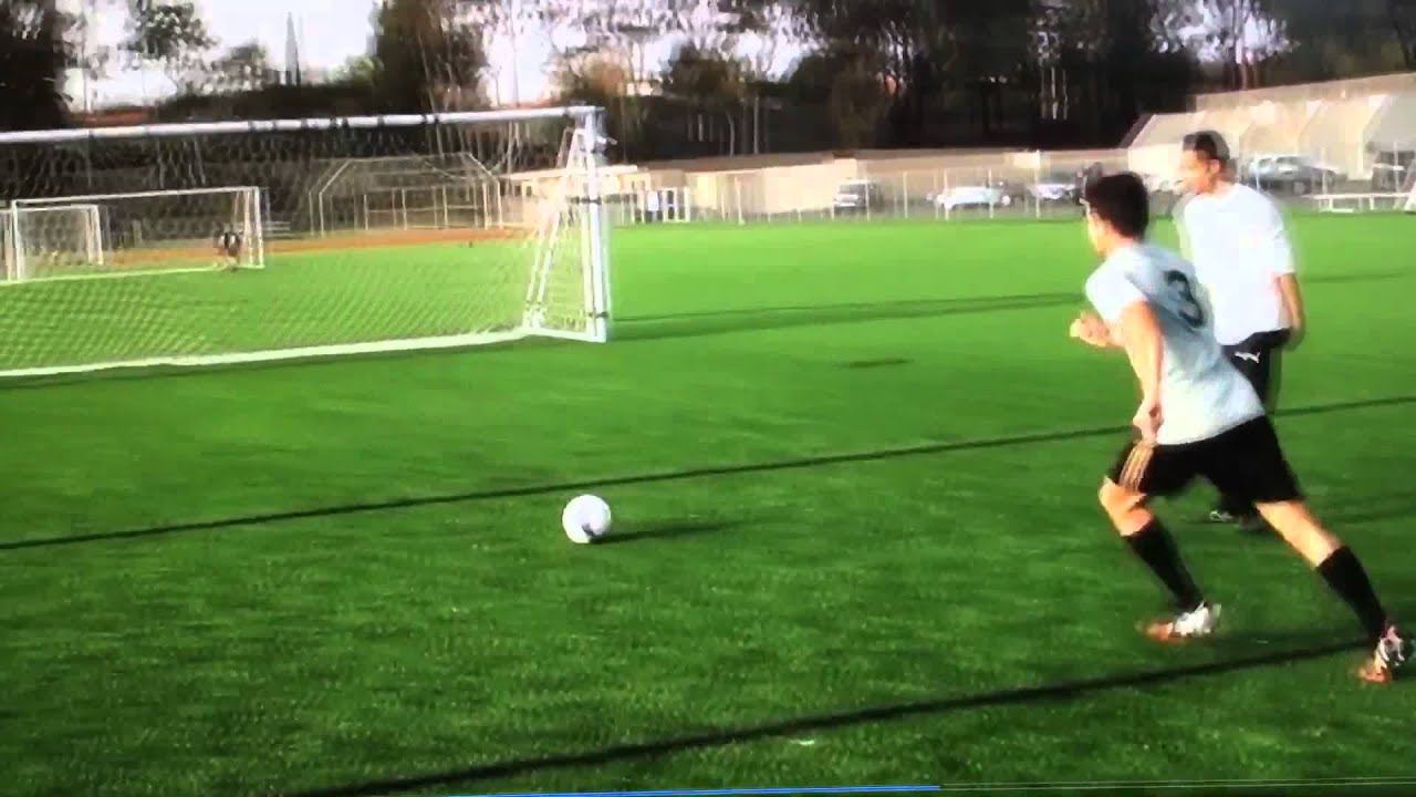 Training ladders pass left foot shot - YouTube
