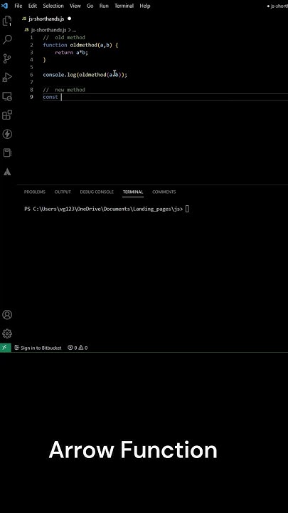 JavaScript tip: Arrow Function | #shorts #javascript #shorthand - YouTube