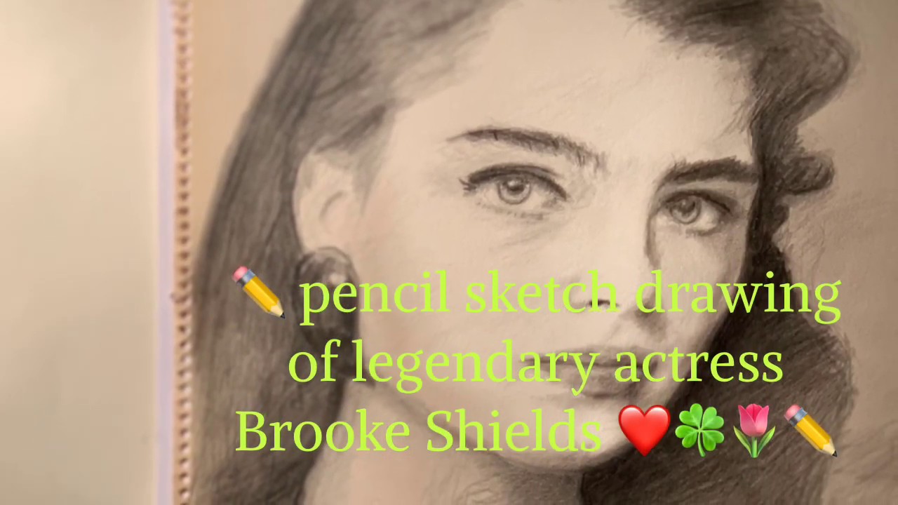 Artbyevangelos.com pencil sketch drawing of legendary actress Brooke ...