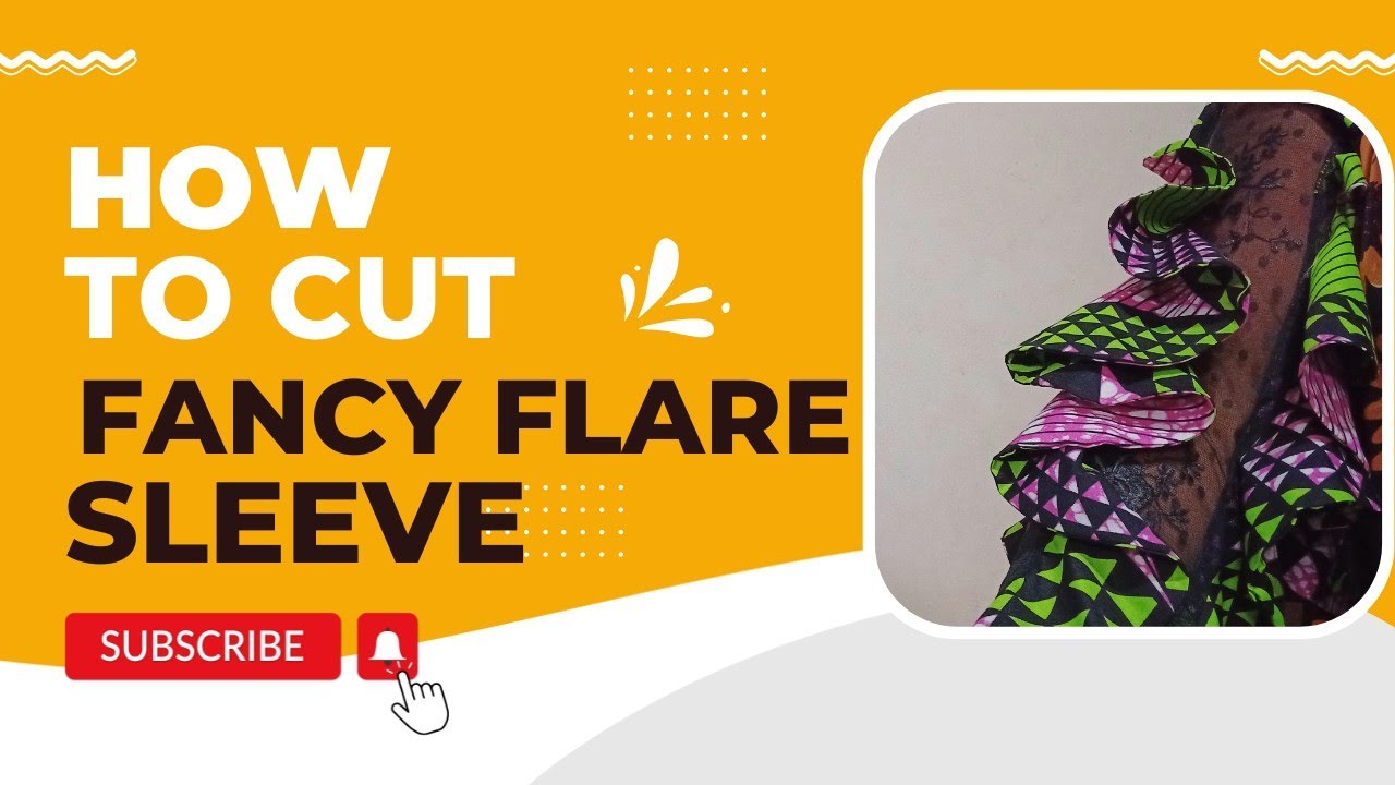 How To Cut a Fancy Flare Sleeve - YouTube