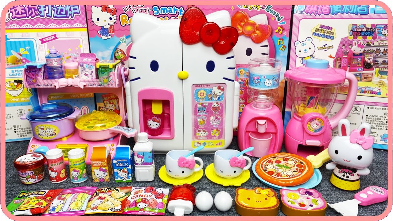 18 Minutes Satisfying with Unboxing Hello Kitty Mini Kitchen Playset ...