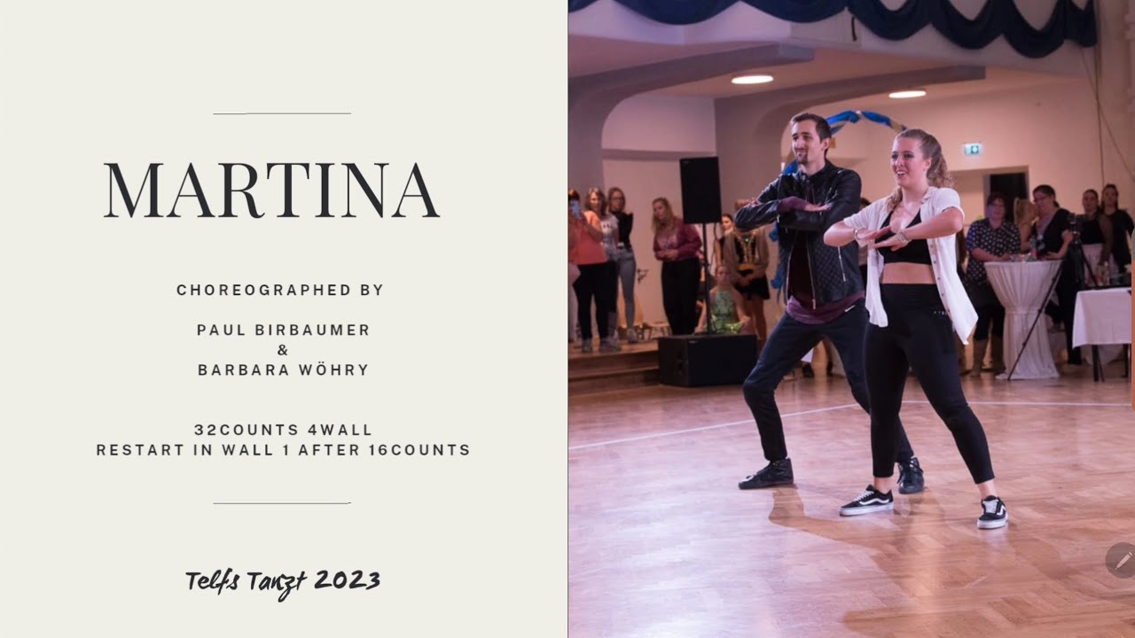 "Martina" Line Dance by Paul Birbaumer & Barbara Wöhry - YouTube