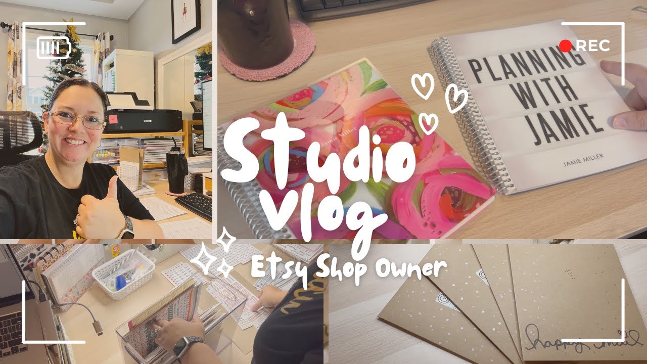 DAY IN THE LIFE OF AN ETSY SHOP OWNER | ETSY STICKER STORE DAY IN THE ...