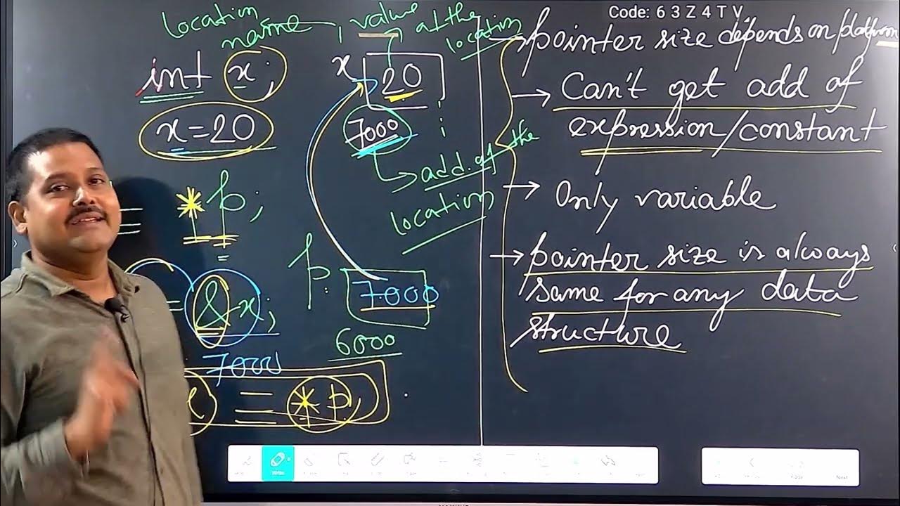 C lang 8.1: Pointer part-1 - YouTube