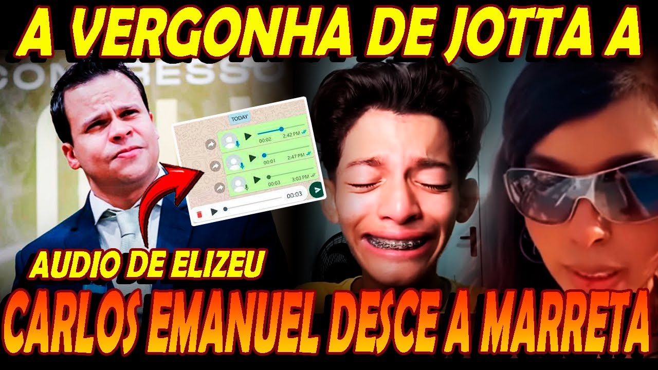 Carlos Emanuel Confronta Jotta A? ENVERGONHADO! Elizeu Quebra Pau Em ...