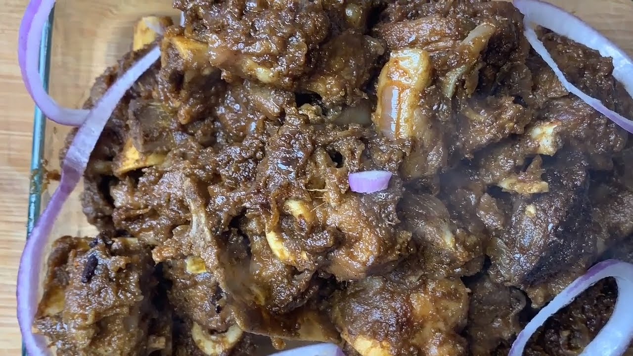 Mutton fry | andhra style spicy mutton fry - YouTube