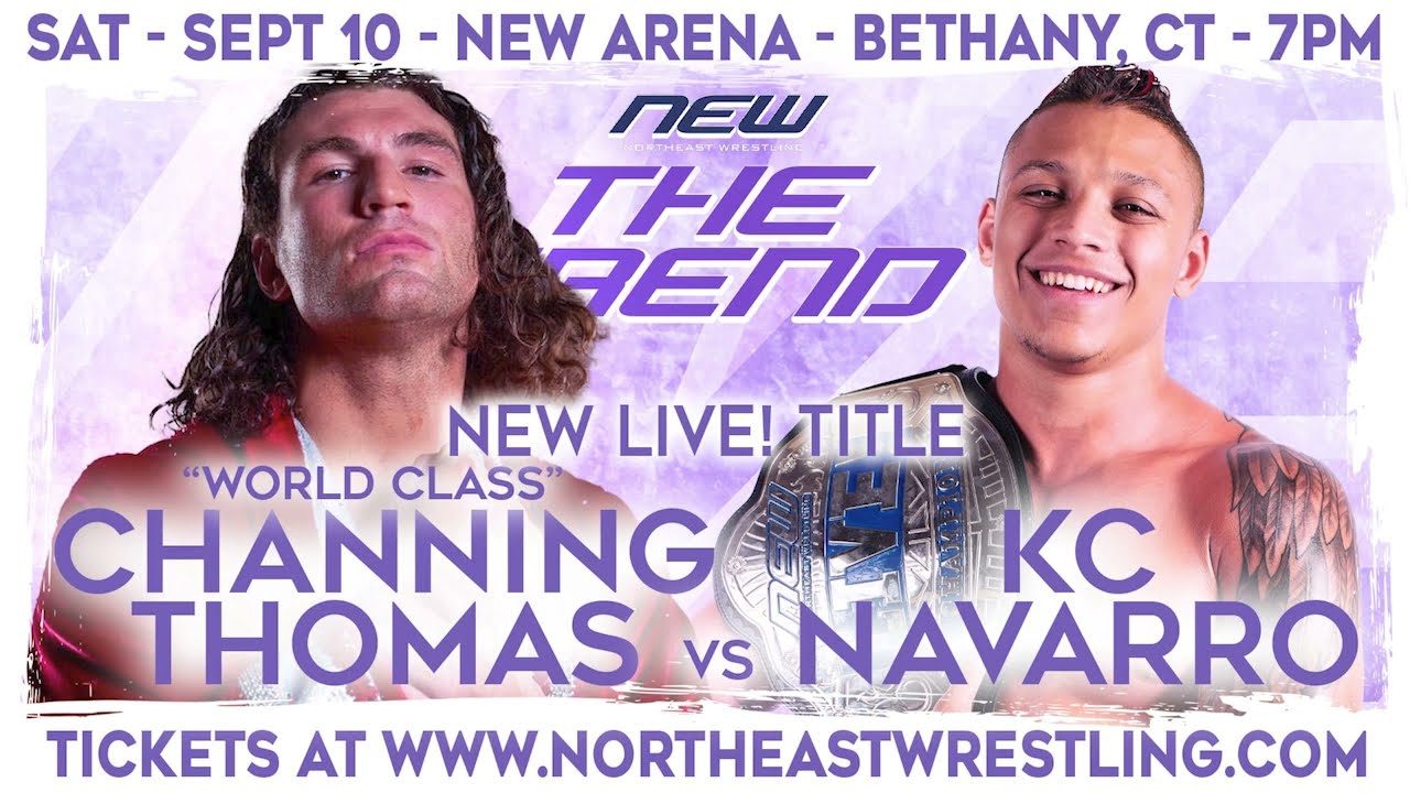 NEW Northeast Wrestling LIVE! Champion - KC Navarro - YouTube