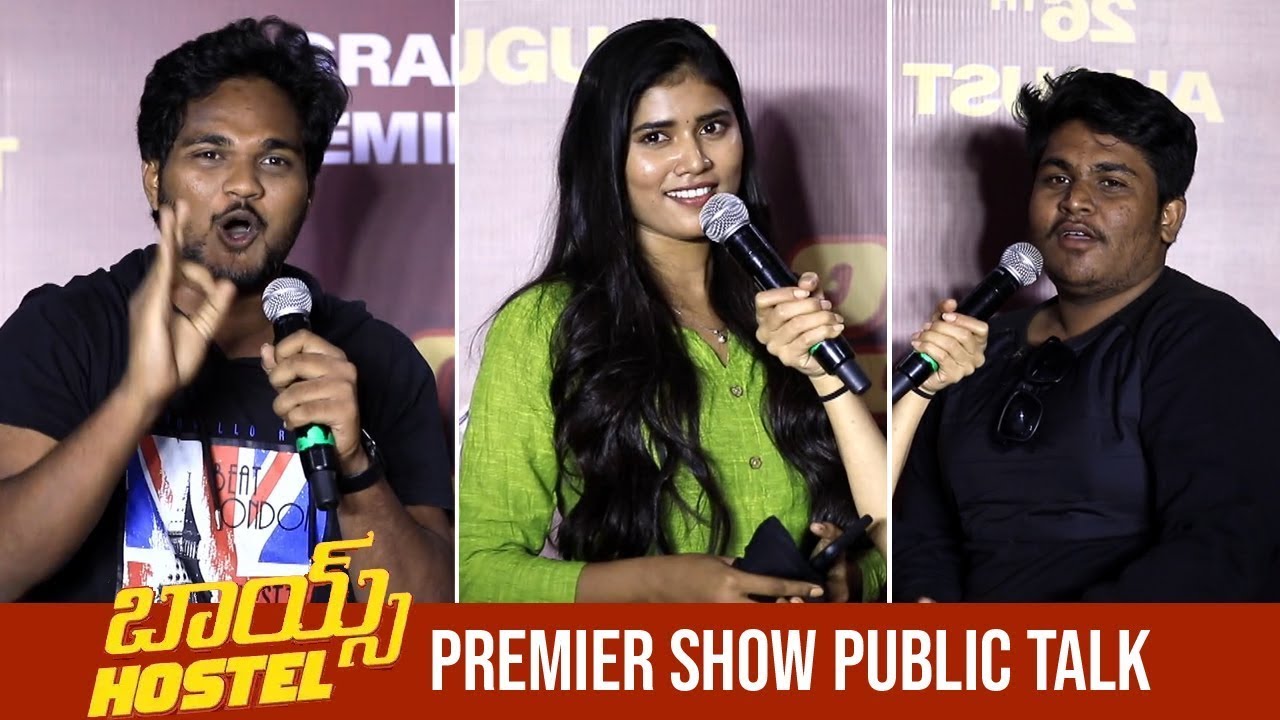 Boys Hostel Premiere Show Public Talk | Rashmi Gautam | TC - YouTube