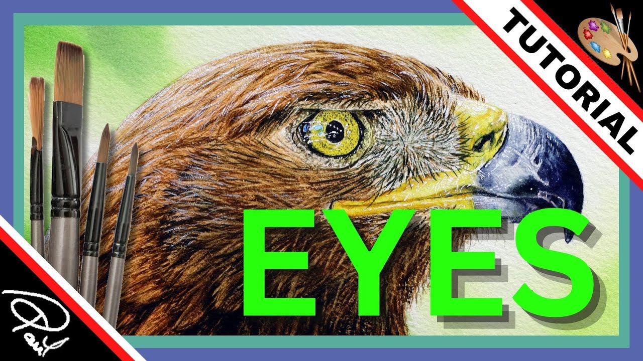 WATERCOLOR EYE Step by Step - YouTube