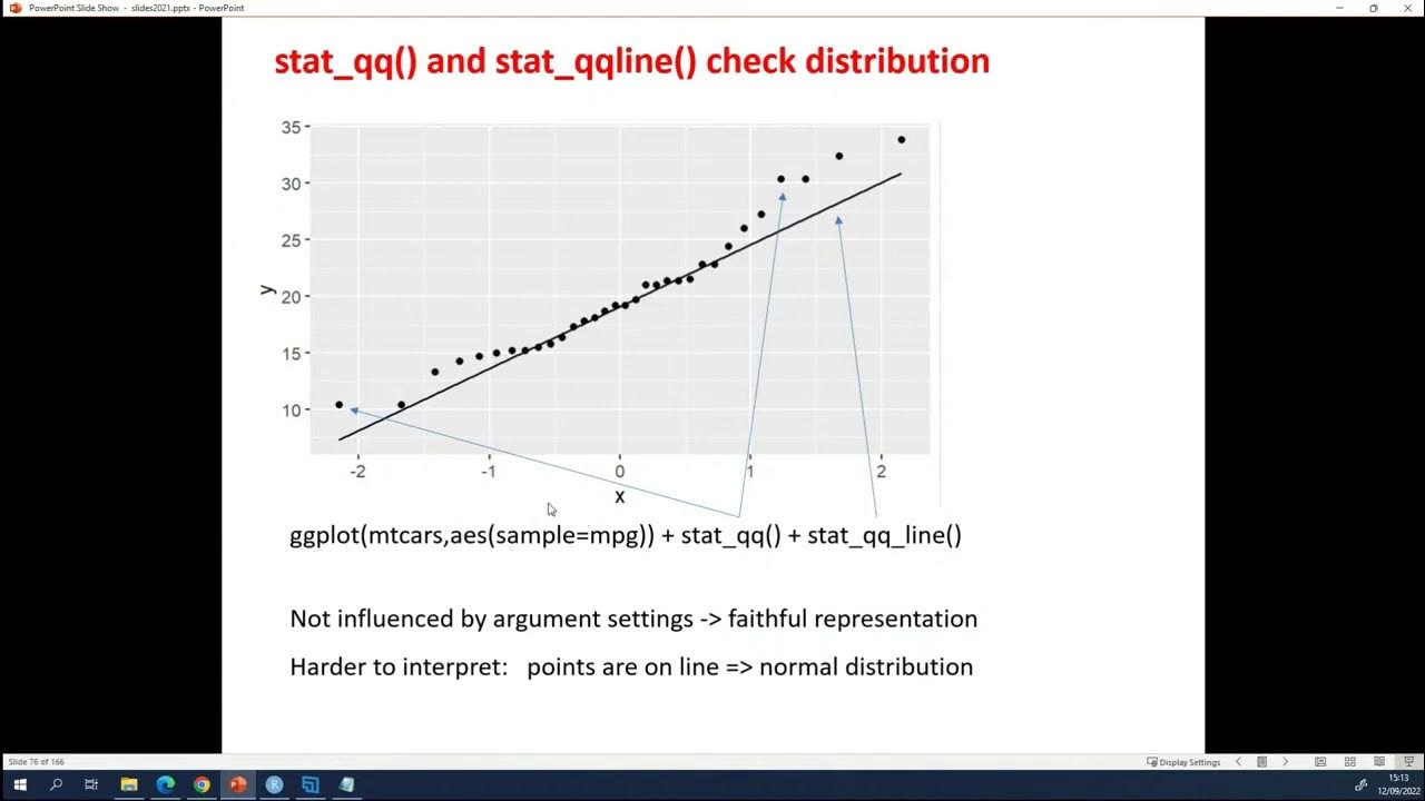 R introduction: QQ plot A1 by VIB Bioinformatics Core - YouTube