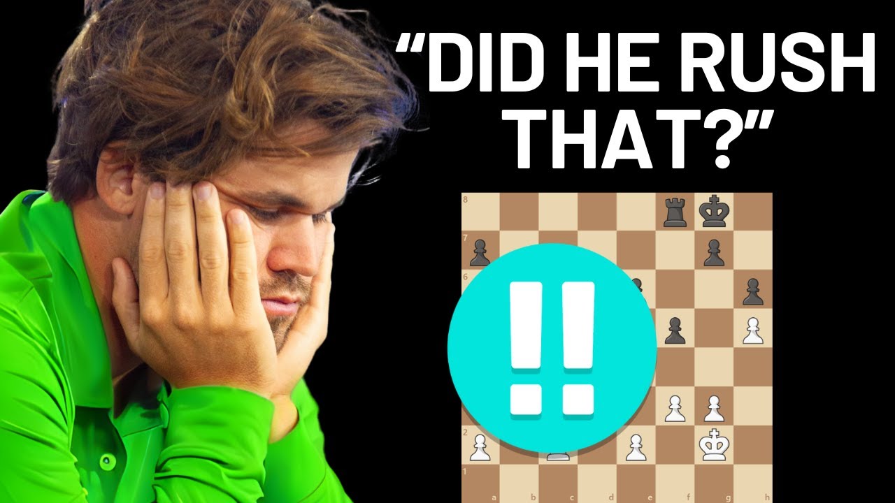 Carlsen's Unusual Move Baffles The Chess Commentators - YouTube