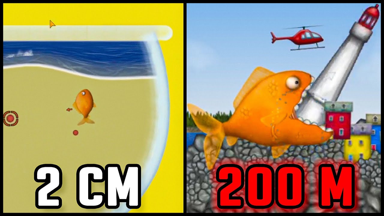 I helped a Goldfish escape prison and it started eating buildings - YouTube