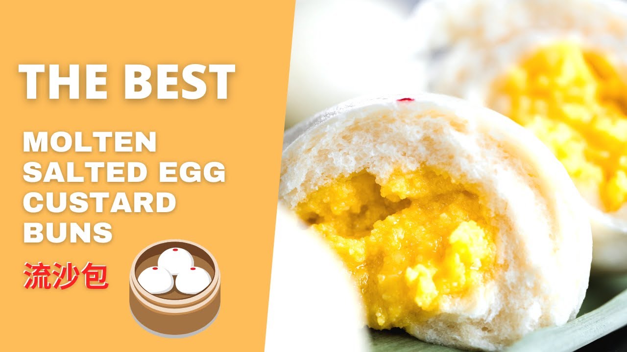 How to make Molten Salted Egg Custard Buns 流沙包 (BEST WAY) - YouTube