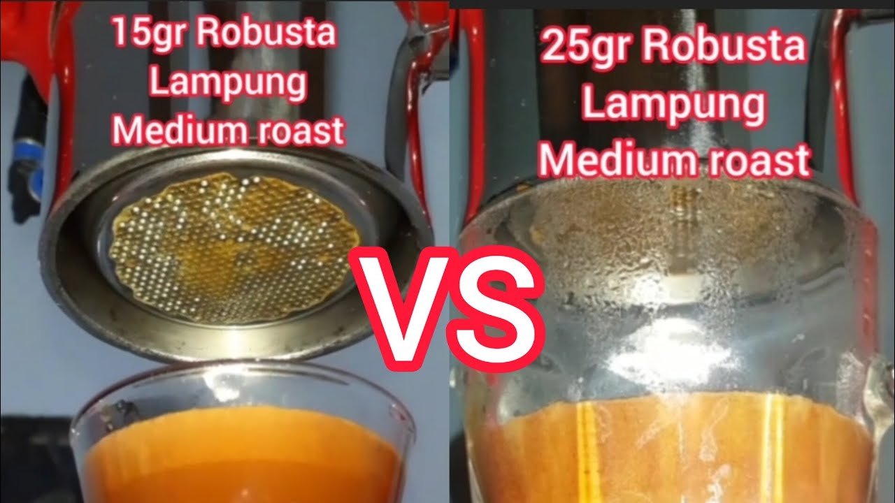 15gr VS 25gr Robusta Lampung Medium Roast Robot Cafelat Comparision ...