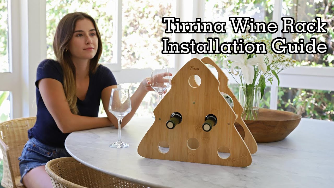 Guide: How to Install Tirrinia Bamboo Christmas Tree Wine Rack? - YouTube