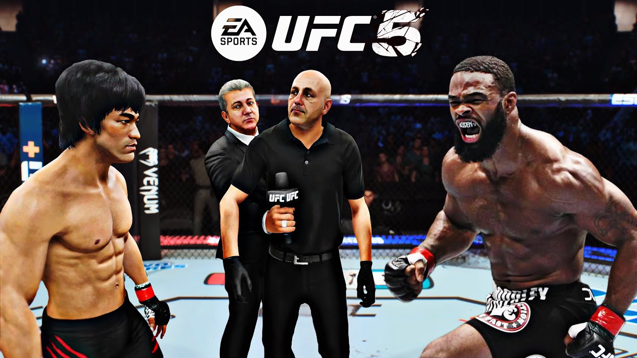 BRUCE LEE VS TYRON WOODLEY *LEGENDARY*😱🔥 (EA SPORTS UFC 5) (4K HDR) MR ...