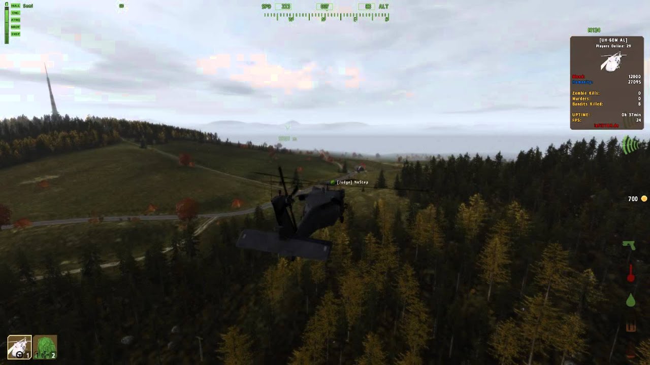 DayZ Mod - 64BitCrusaders Helicopter Race event! - YouTube