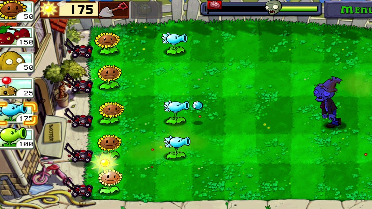 PvZ - Day Level 8 - YouTube
