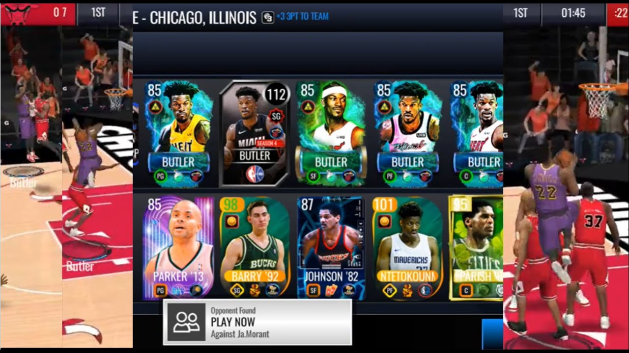 Playing With A Full Jimmy Butler Lineup In NBA LIVE MOBILE - YouTube
