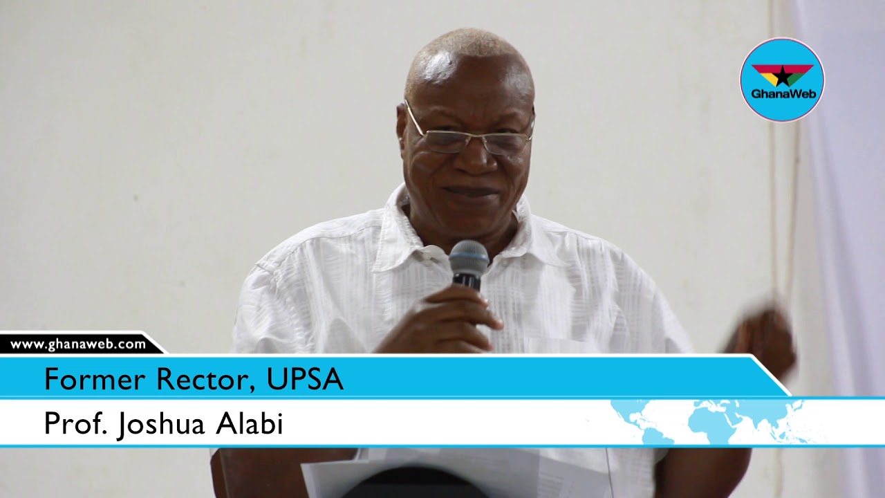 Prof. Joshua Alabi's full speech on Sustainable Leadership at UPSA ...