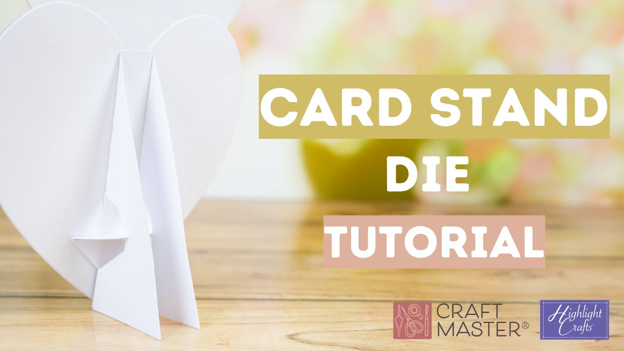 Create Card Stands Easily with Craft Master Fold Flat Easel Die! - YouTube