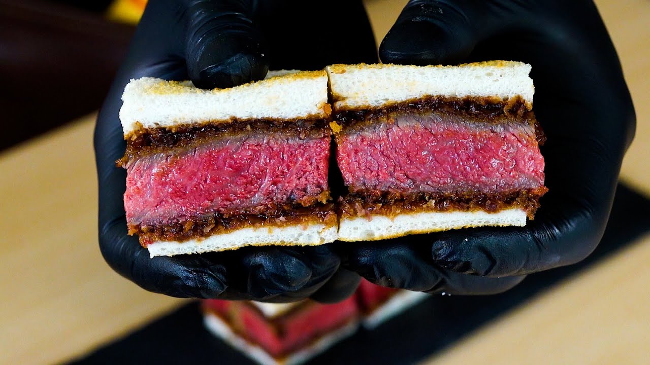 Wagyu Katsu Sando | Deep-Fried Wagyu Beef Cutlet Sandwich - YouTube