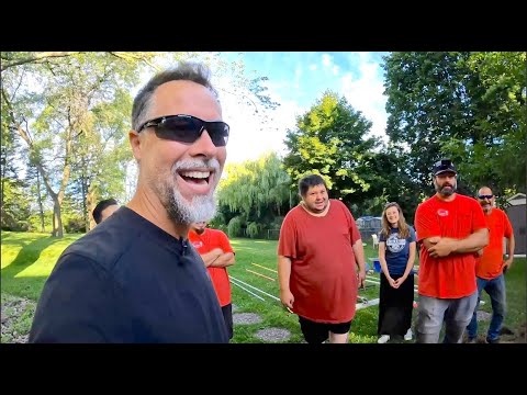 Pouring a Concrete Patio with Victory Outdoor services!! #1 - YouTube