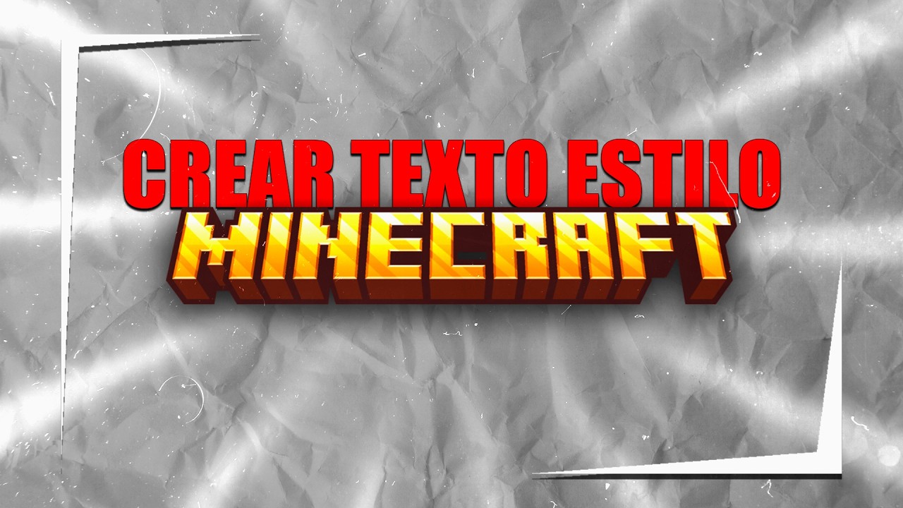 COMO HACER TEXTOS ESTILO MINECRAFT SUPER FÁCIL - YouTube