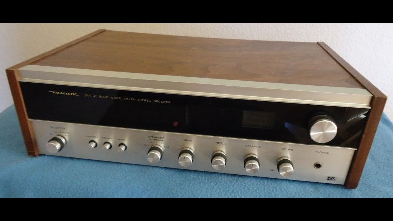 Realistic STA-47 AM/FM Stereo Receiver 31-2057 - YouTube